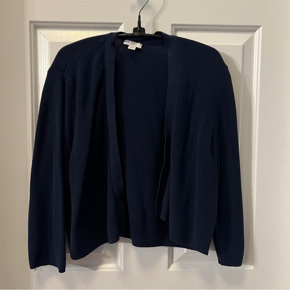 J. Jill | Sweaters | Jjill Navy Blue Open Front Cardigan | Poshmark